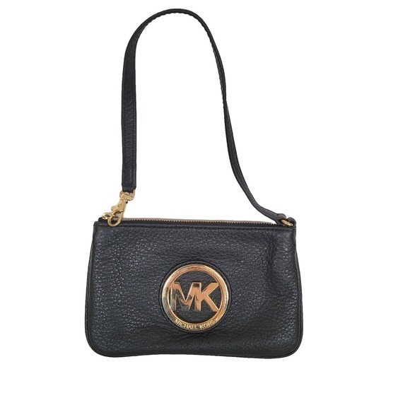 Michael Kors | Bags | Michael Kors Mk Fulton Pebble Leather Wallet ...